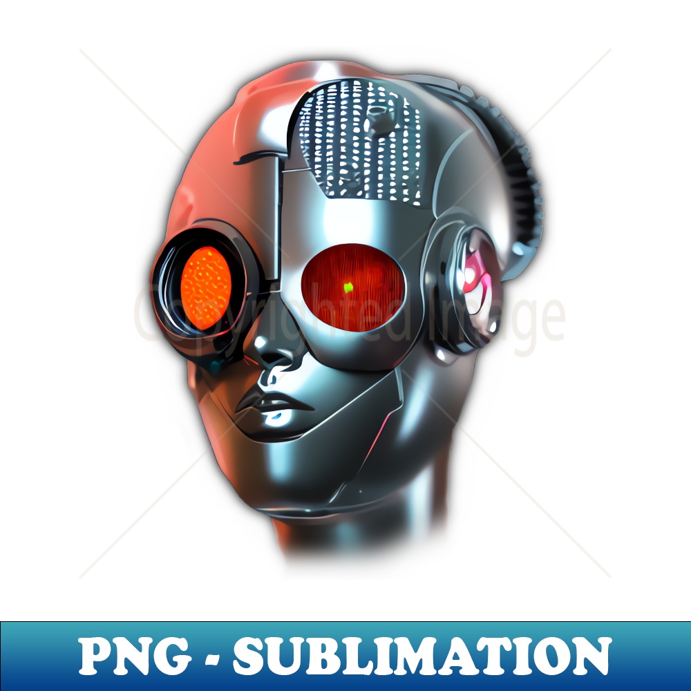 Female Superior Cyborg No 193 - Retro PNG Sublimation Digita | Inspire ...