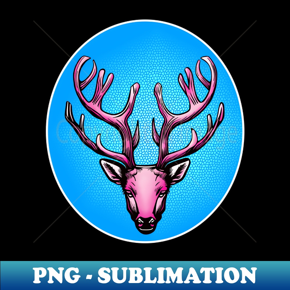 Funky pink deer - PNG Transparent Digital Download File for - Inspire ...
