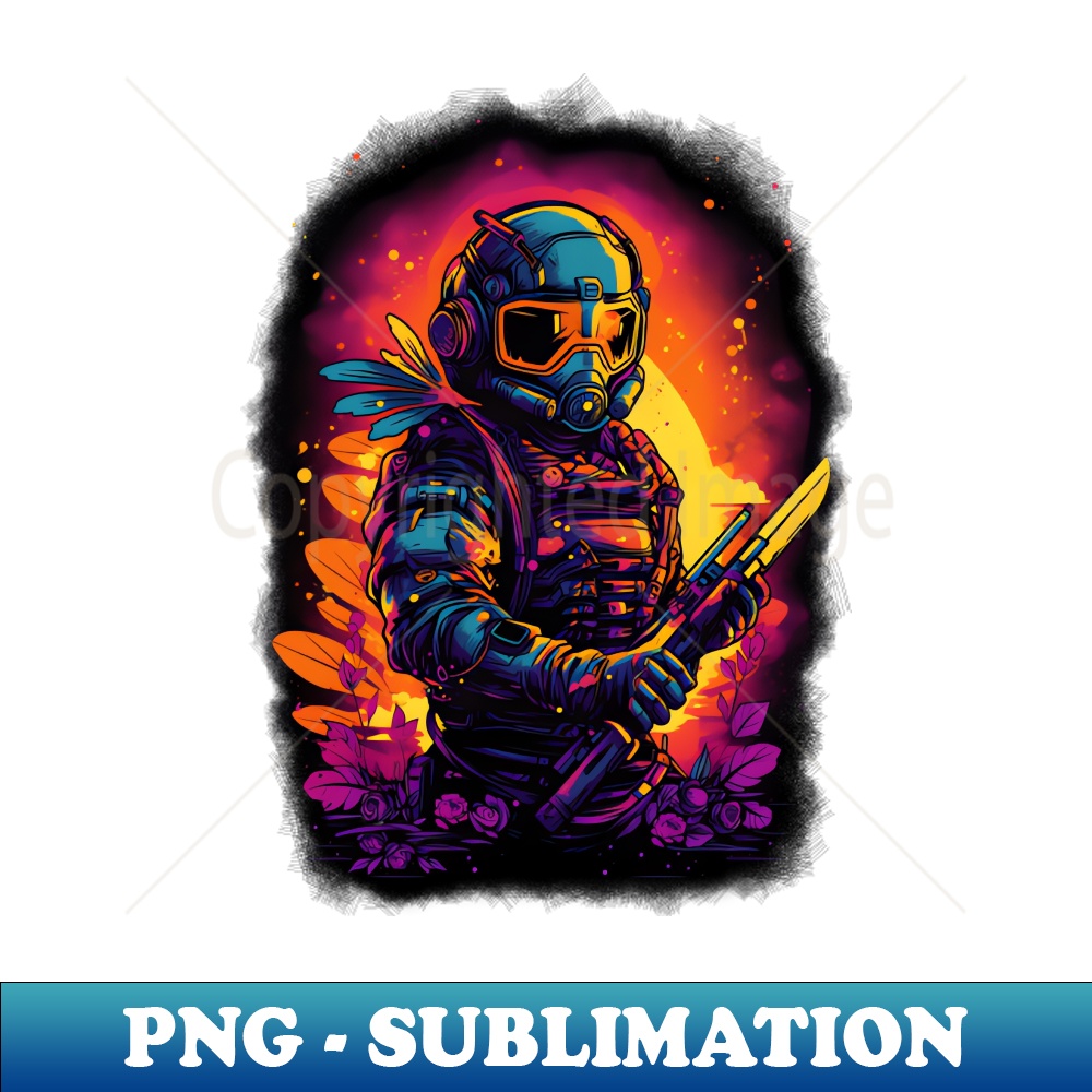 Ninja Fly Soldier from the Future Vintage Retro Design - Dec | Inspire ...