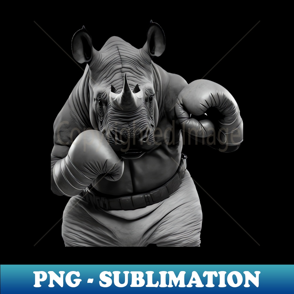 Boxing Rhino Beast - Vintage Sublimation PNG Download - Perf - Inspire ...