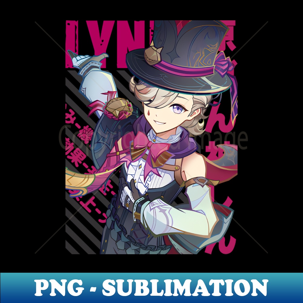 Genshin Impact Lyney Png Sublimation Digital Download Inspire