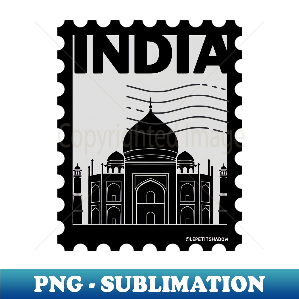 Taj Mahal India Postage stamp - Trendy Sublimation Digital D | Inspire ...