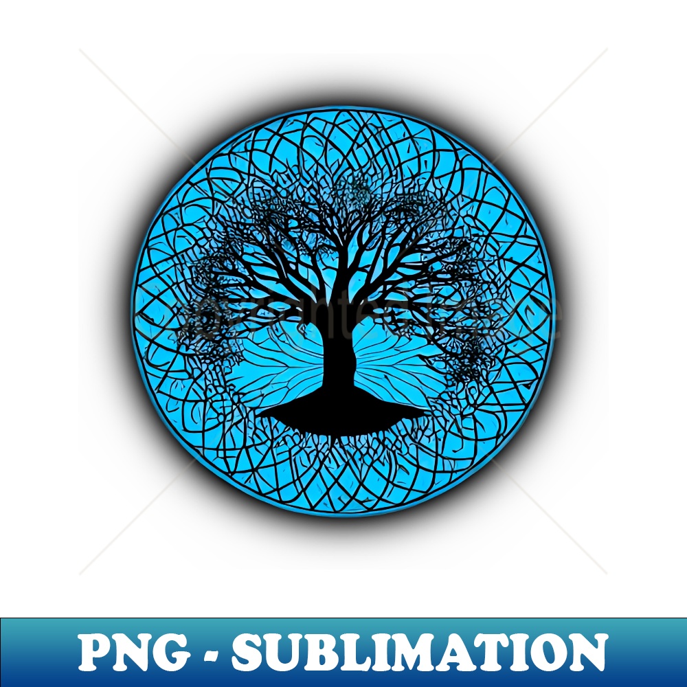 Tree of Life Circle Blue - Exclusive Sublimation Digital Fil | Inspire ...