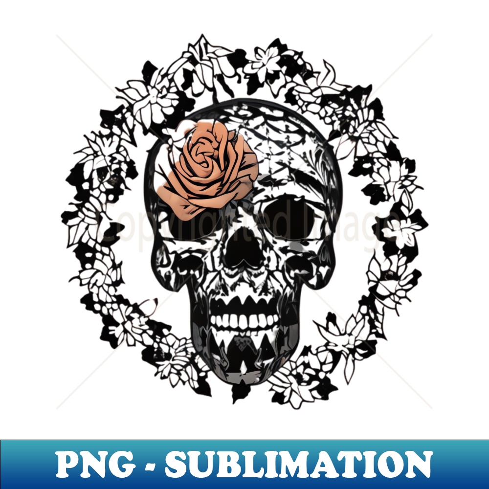 Skeleton Skull Art Design - Stylish Sublimation Digital Down | Inspire ...