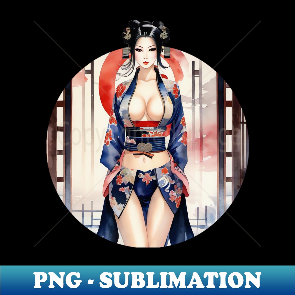 Kabuki Blue - Aesthetic Sublimation Digital File - Bring You - Inspire Uplift