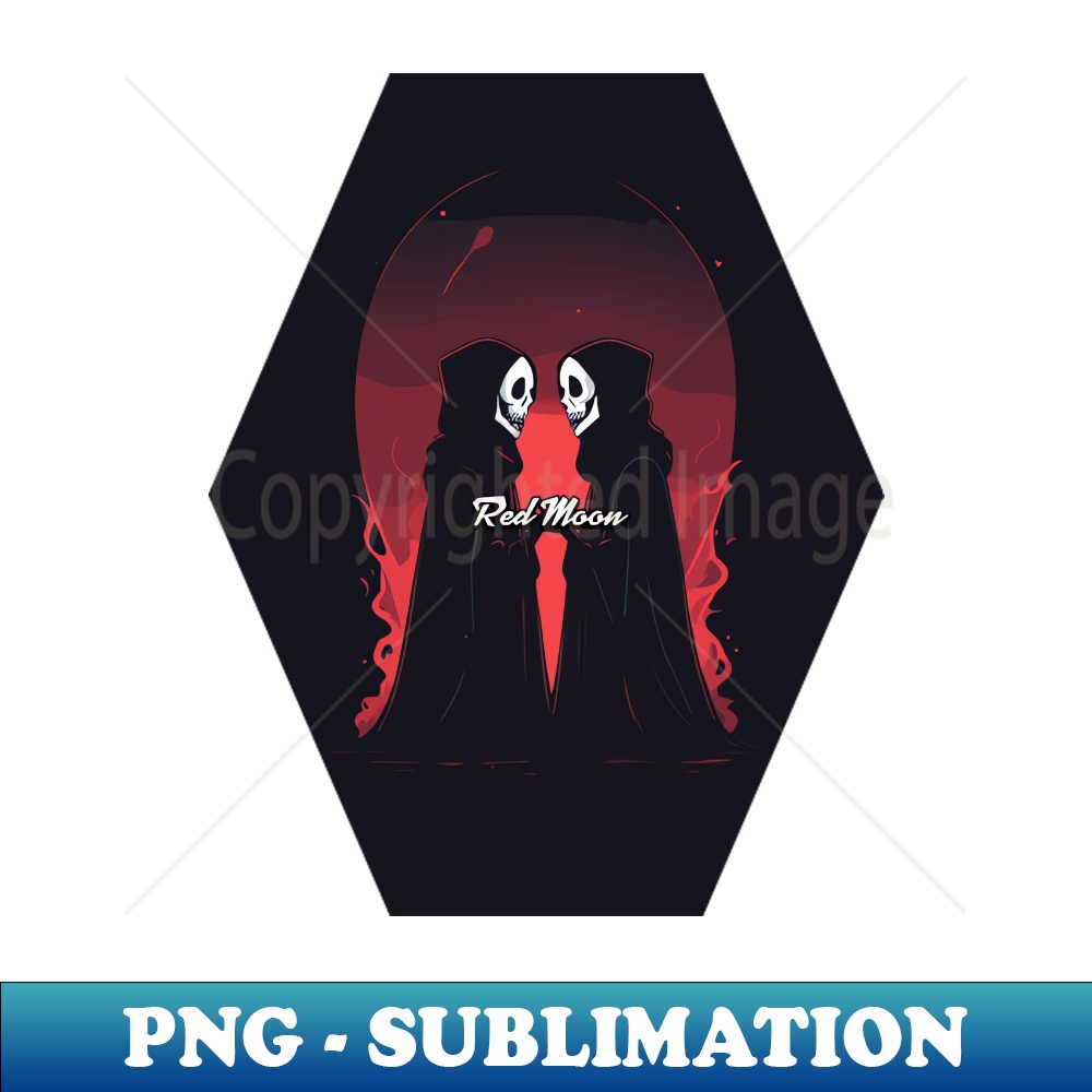 Horror Red Moon - PNG Transparent Sublimation File - Perfect | Inspire ...