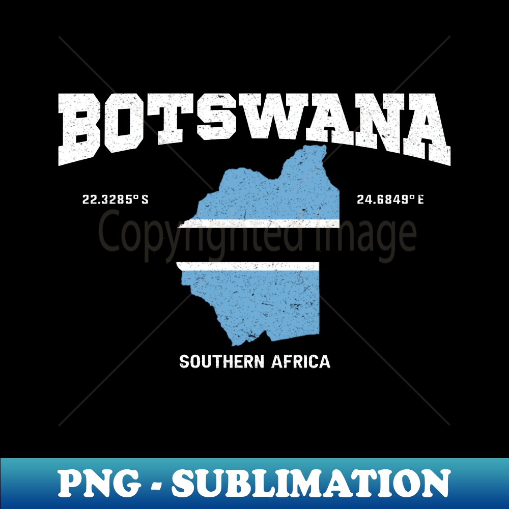 Botswana flag and map Botswana coordinates - Exclusive PNG S | Inspire ...