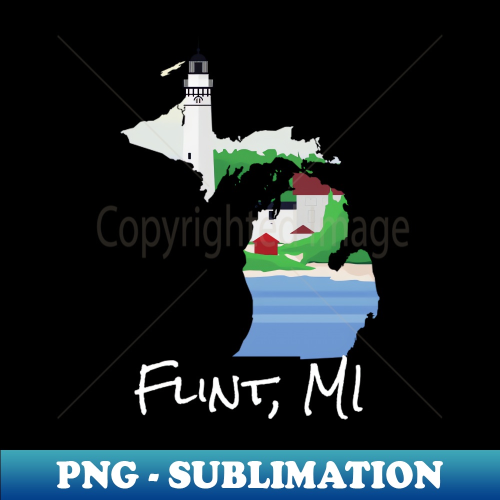 Flint Michigan - High-Resolution PNG Sublimation File - Bold | Inspire ...