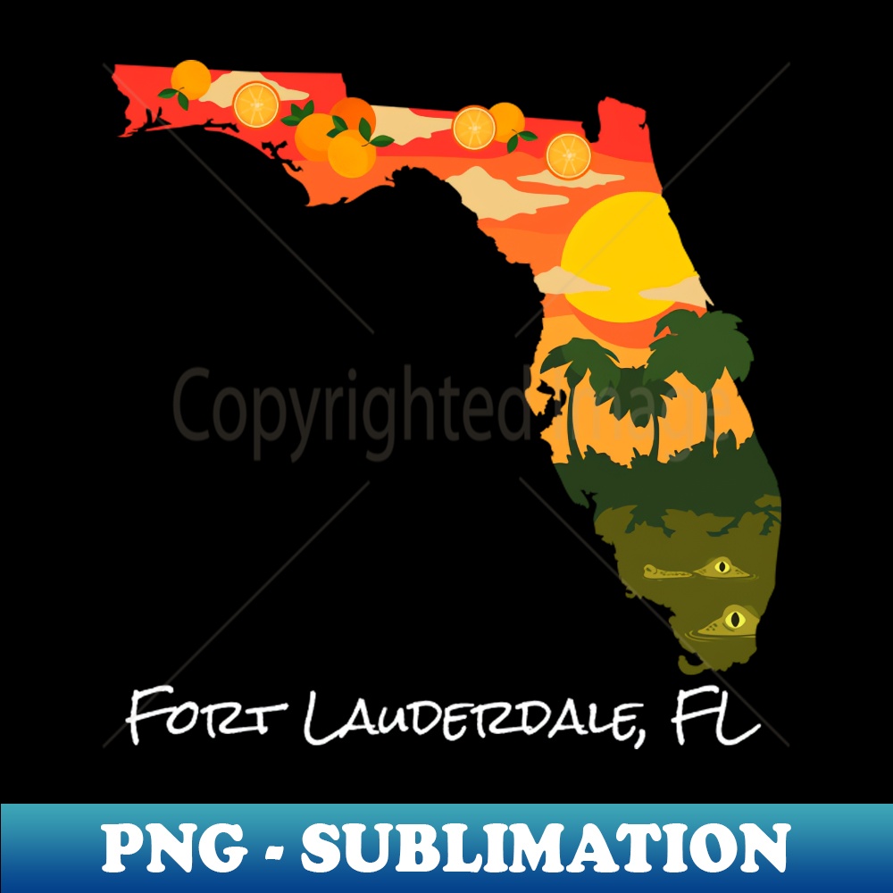 Fort Lauderdale Florida - Instant Sublimation Digital Downlo | Inspire ...