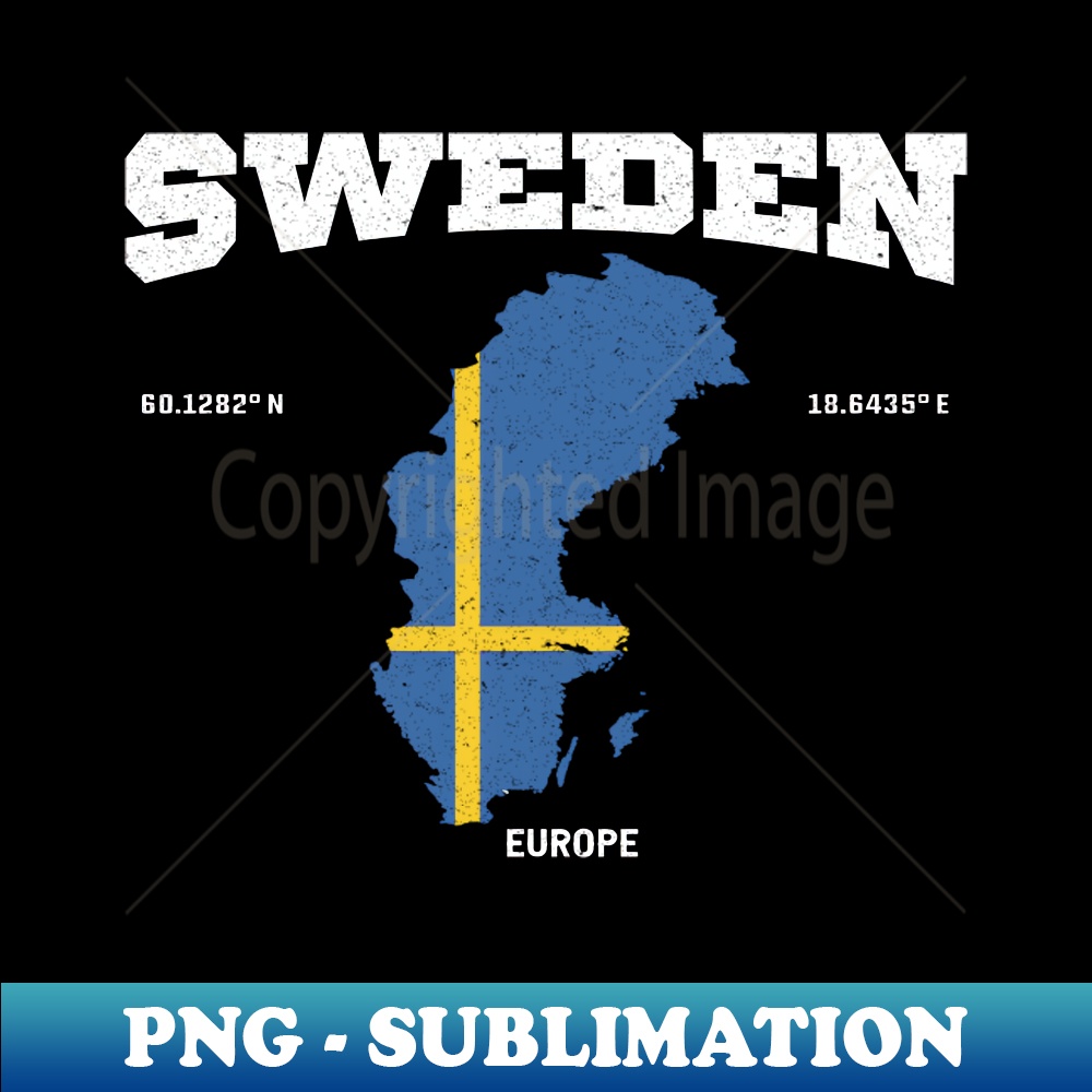 Swedish flag and map Sweden coordinates Sweden location Swed | Inspire ...