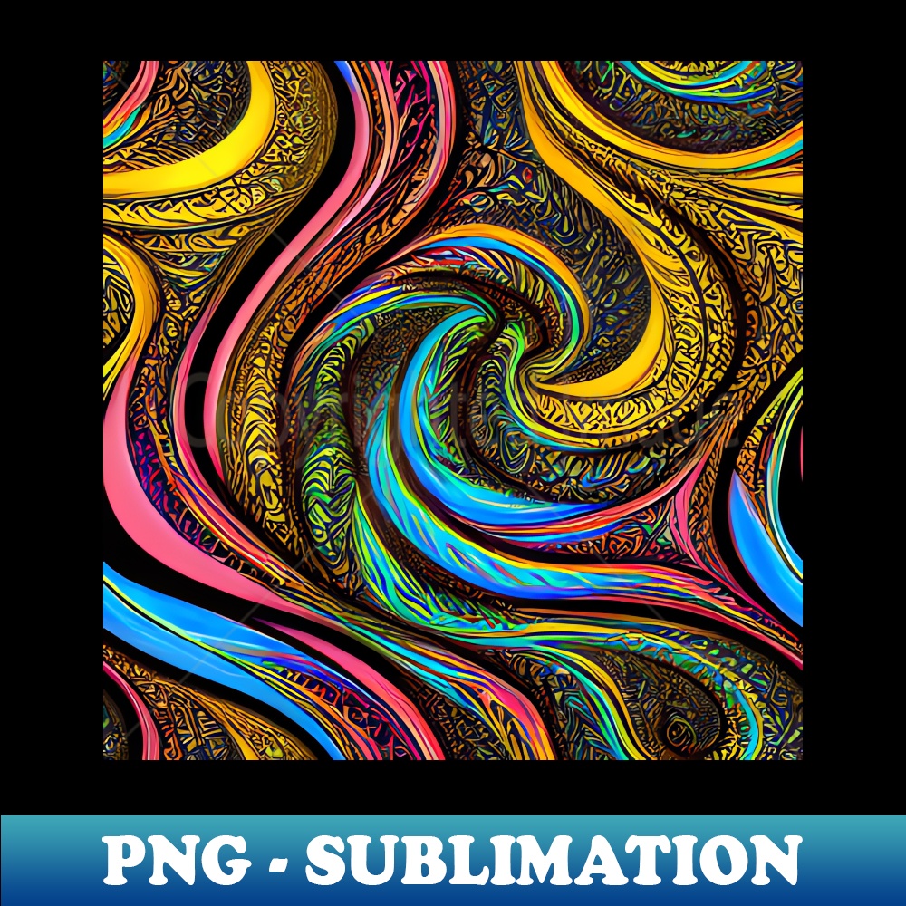 Multicolor Decorative Swirls number one - Instant PNG Sublim | Inspire ...