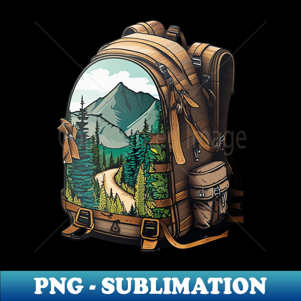 Get Lost in Nature Hiker Backpack design with Stunning Scene | Inspire ...