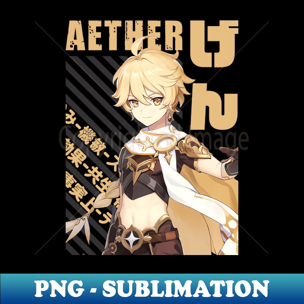 Genshin Impact - Aether - Stylish Sublimation Digital Downlo | Inspire ...