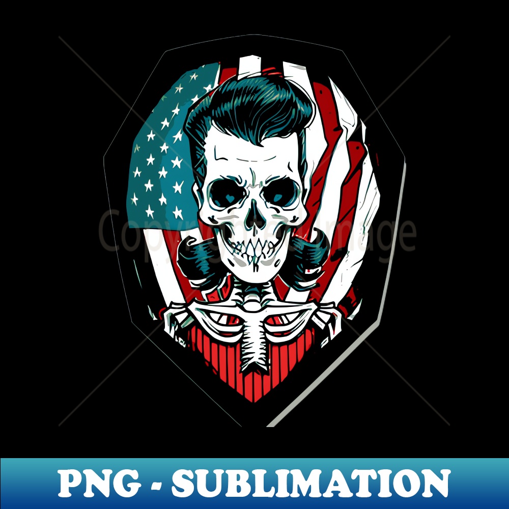 Fun American Rockabilly Skeleton - Special Edition Sublimati | Inspire ...