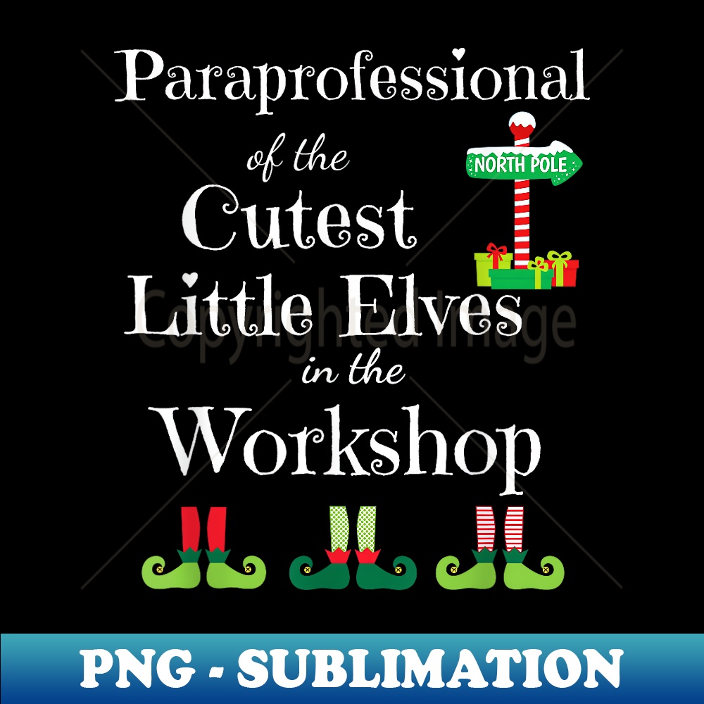 Cute Paraprofessional Teacher Christmas Elves Workshop - Art | Inspire ...