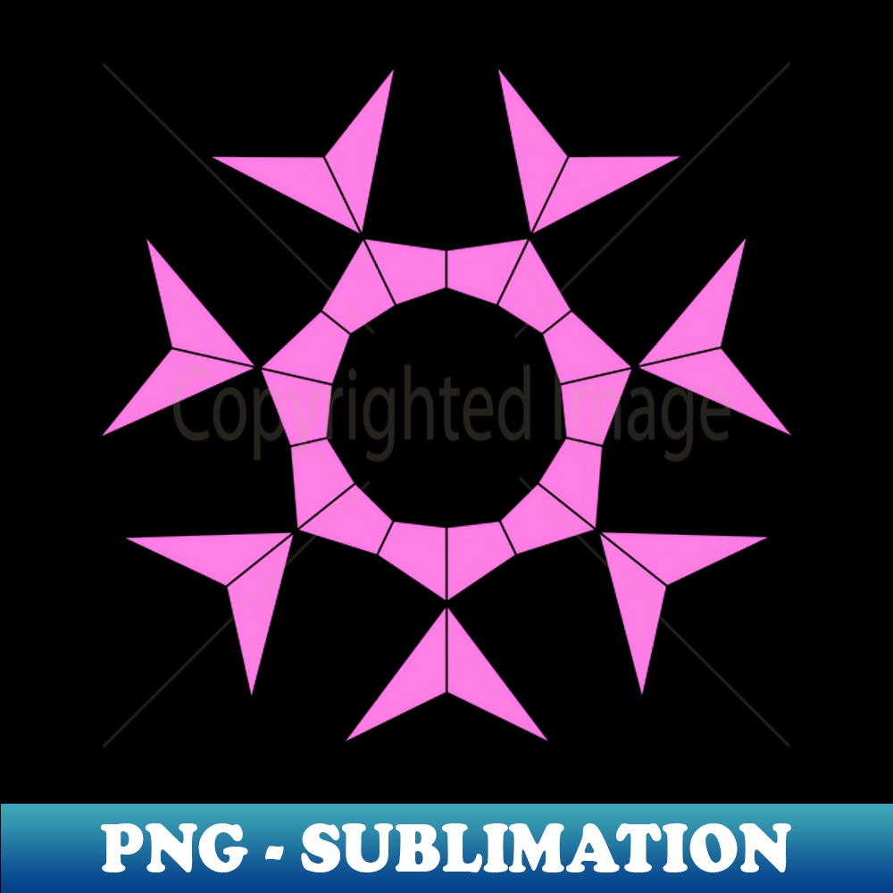 Pink 7 point star - Sublimation-Ready PNG File - Unleash You | Inspire ...