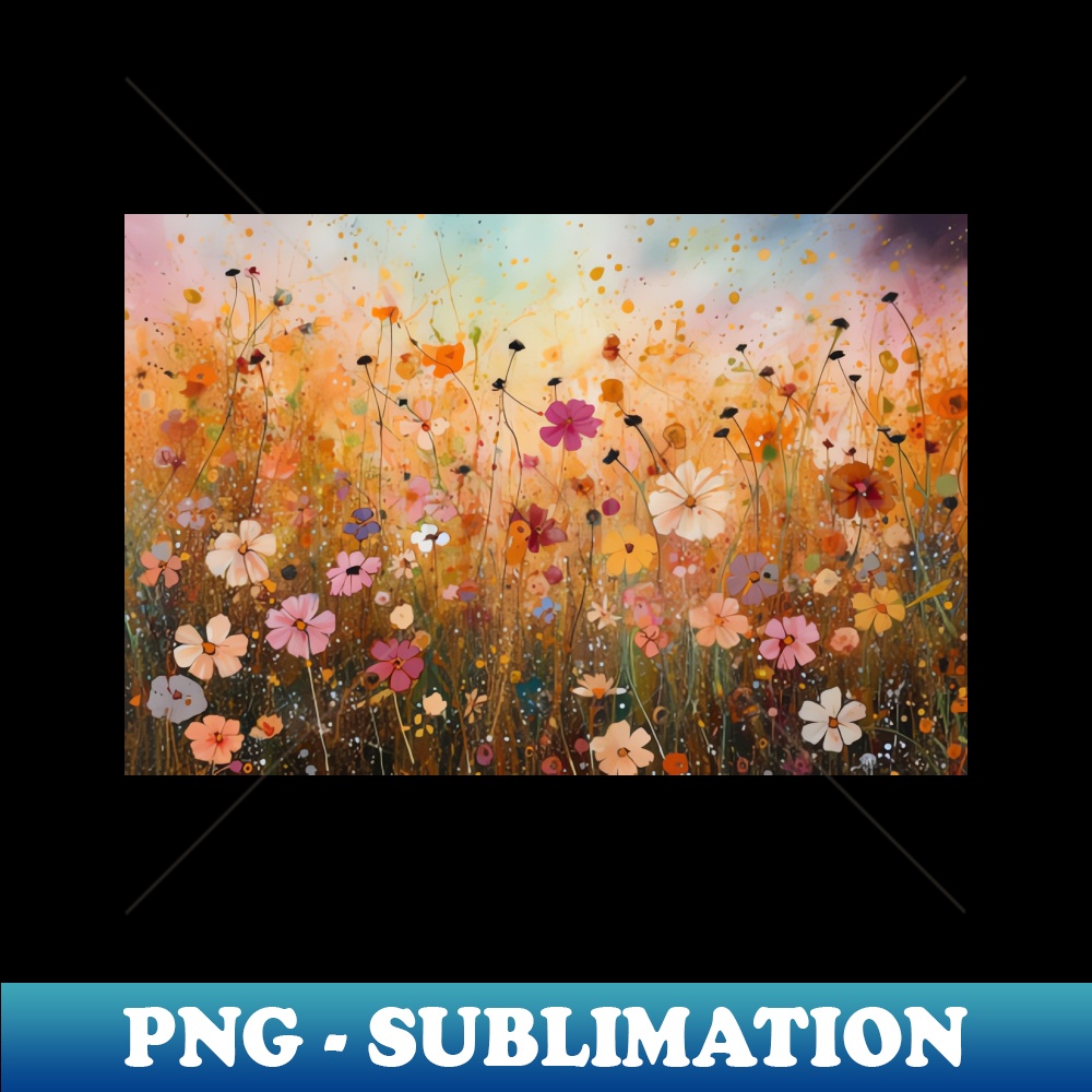 Peach Flower Art Landscape Design - Premium PNG Sublimation | Inspire ...