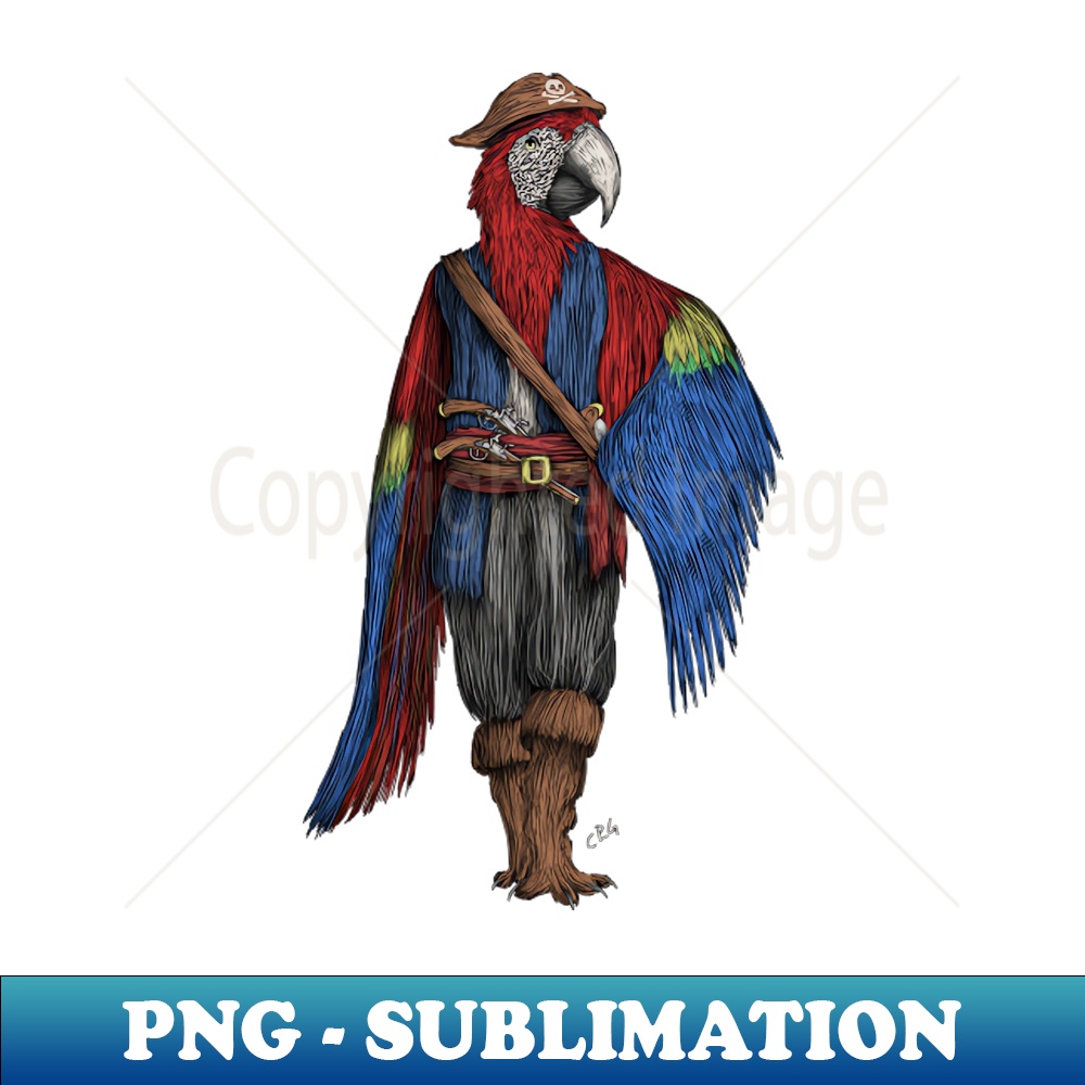 Parrot Pirate - High-Resolution PNG Sublimation File - Trans | Inspire ...
