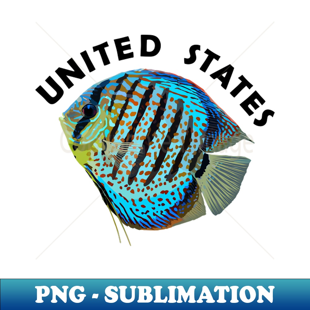 United States Blue Discus Fish Symphysodon Cichlid Cute Fr | Inspire Uplift