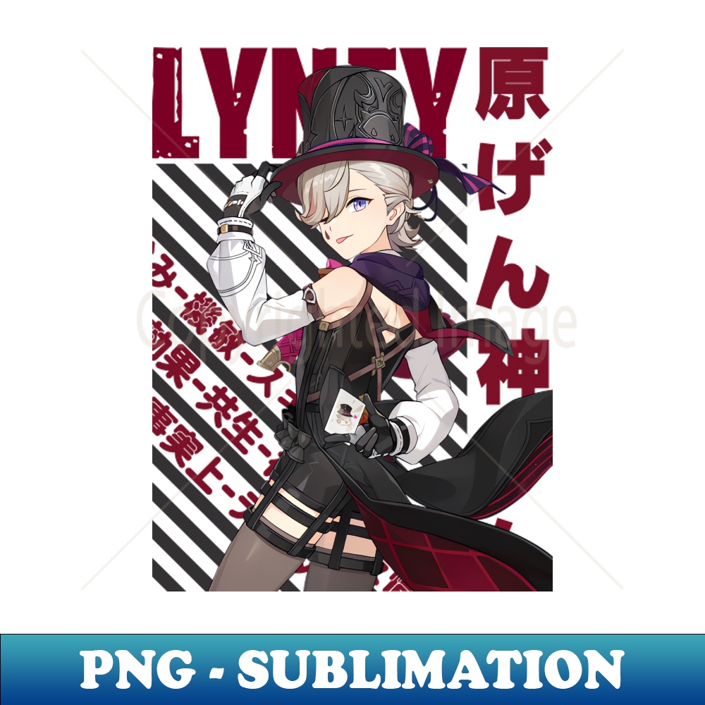 Genshin Impact Lyney Sublimation Ready Png File Bold Inspire
