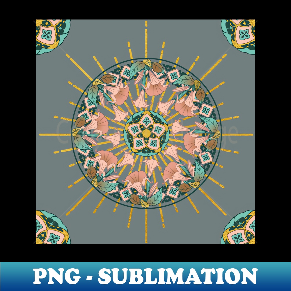 Angels Trumpet Mandala - Exclusive Sublimation Digital File | Inspire ...
