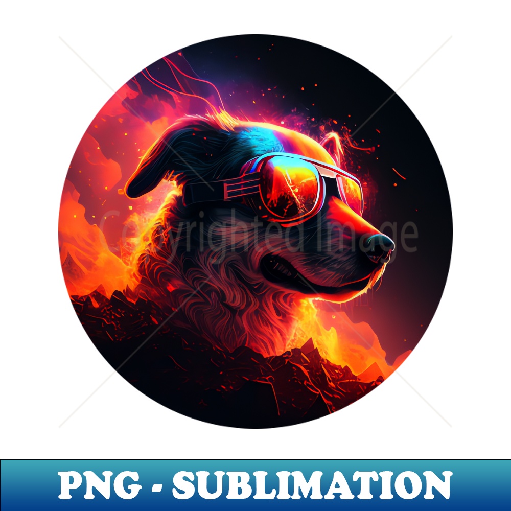 Volcano Dog - PNG Transparent Sublimation File - Capture Ima - Inspire Uplift