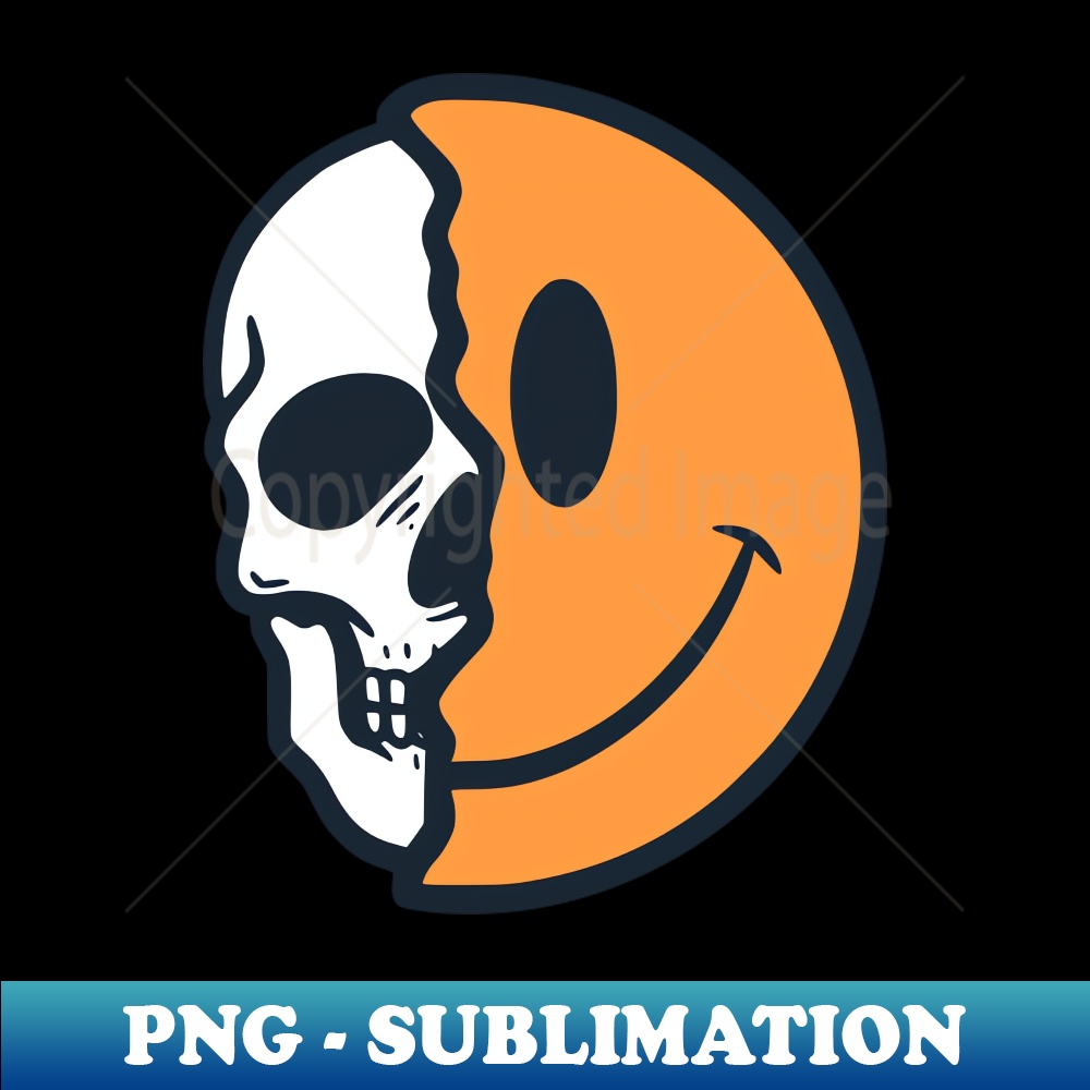 Skull and Smile emoticon - Unique Sublimation PNG Download - | Inspire ...