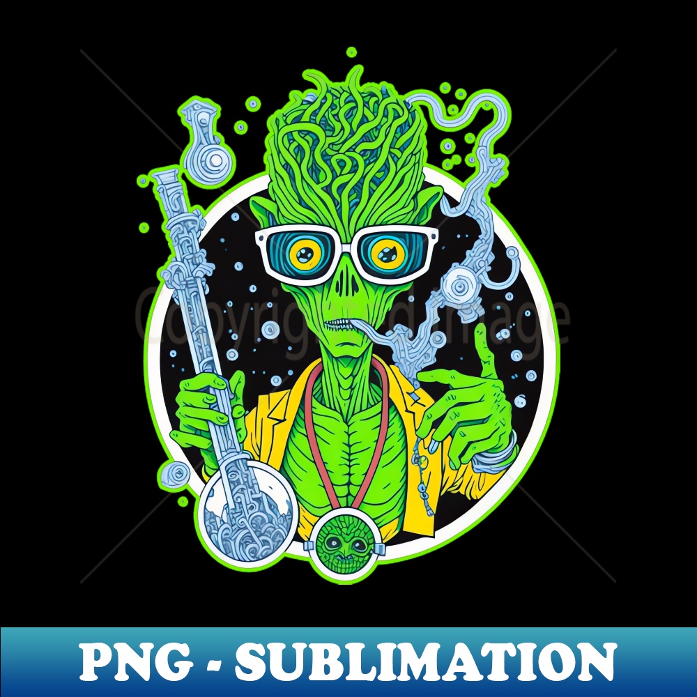 Alien hookah - Exclusive PNG Sublimation Download - Add a Fe | Inspire ...