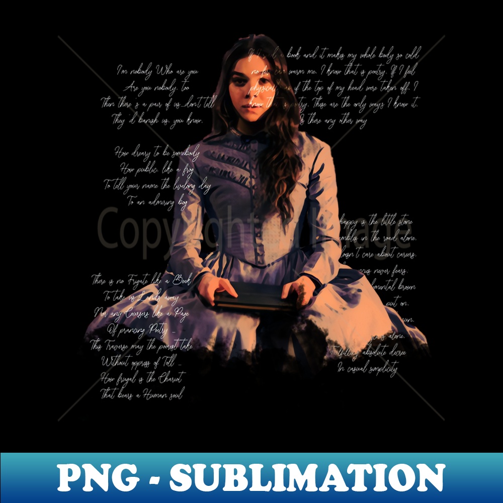 Emily Dickinson Poems - PNG Transparent Sublimation File - P | Inspire ...
