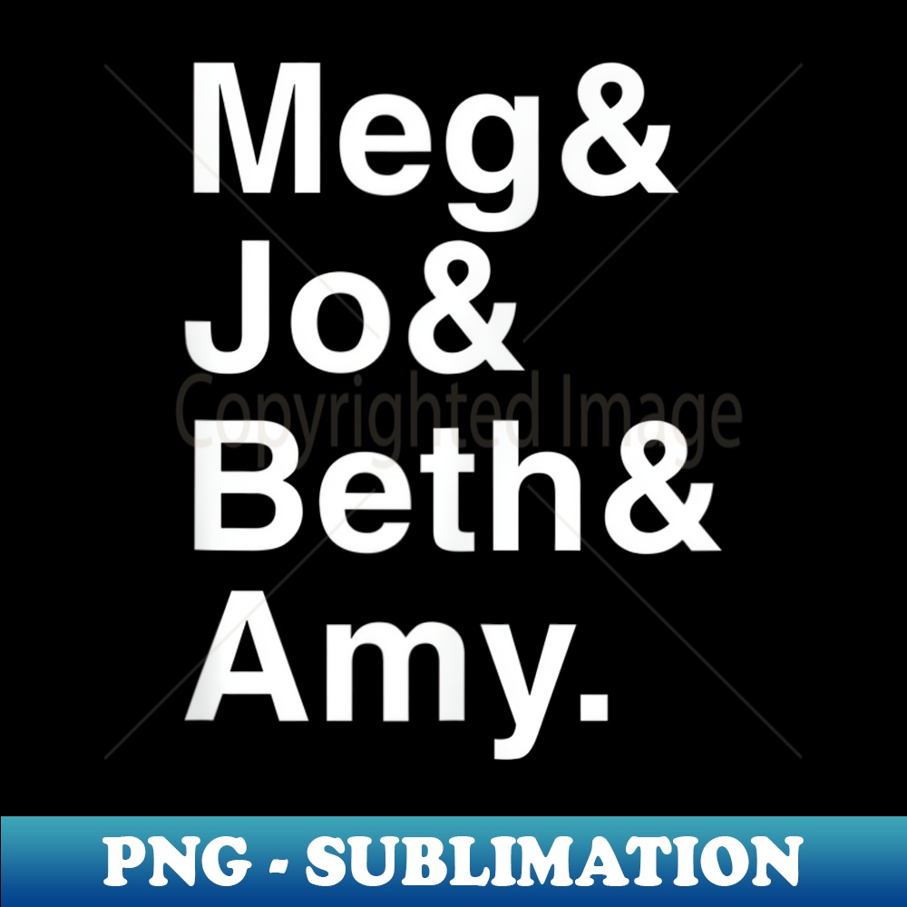 Meg Jo Beth Amy March Sisters Ampersand Classic - High-Quali | Inspire ...