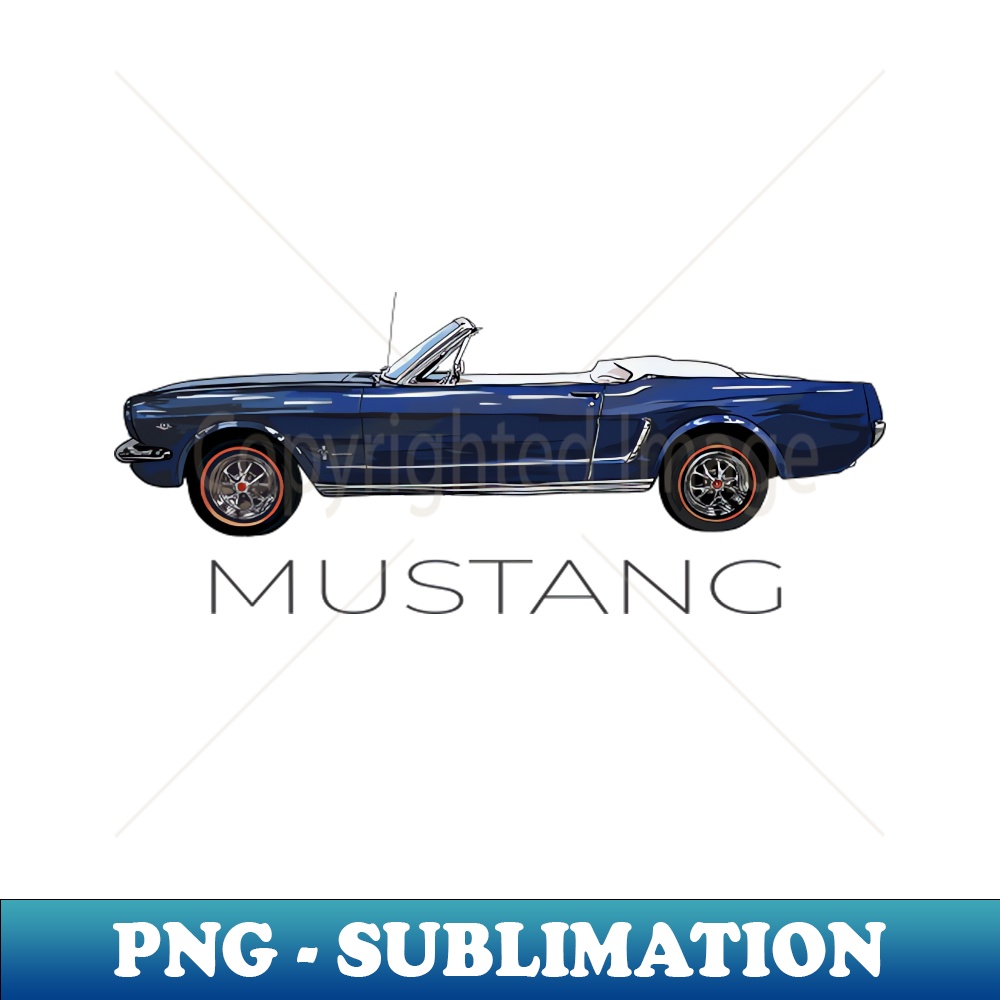 Ford 64 Mustang Convertible - Instant PNG Sublimation Downlo | Inspire ...