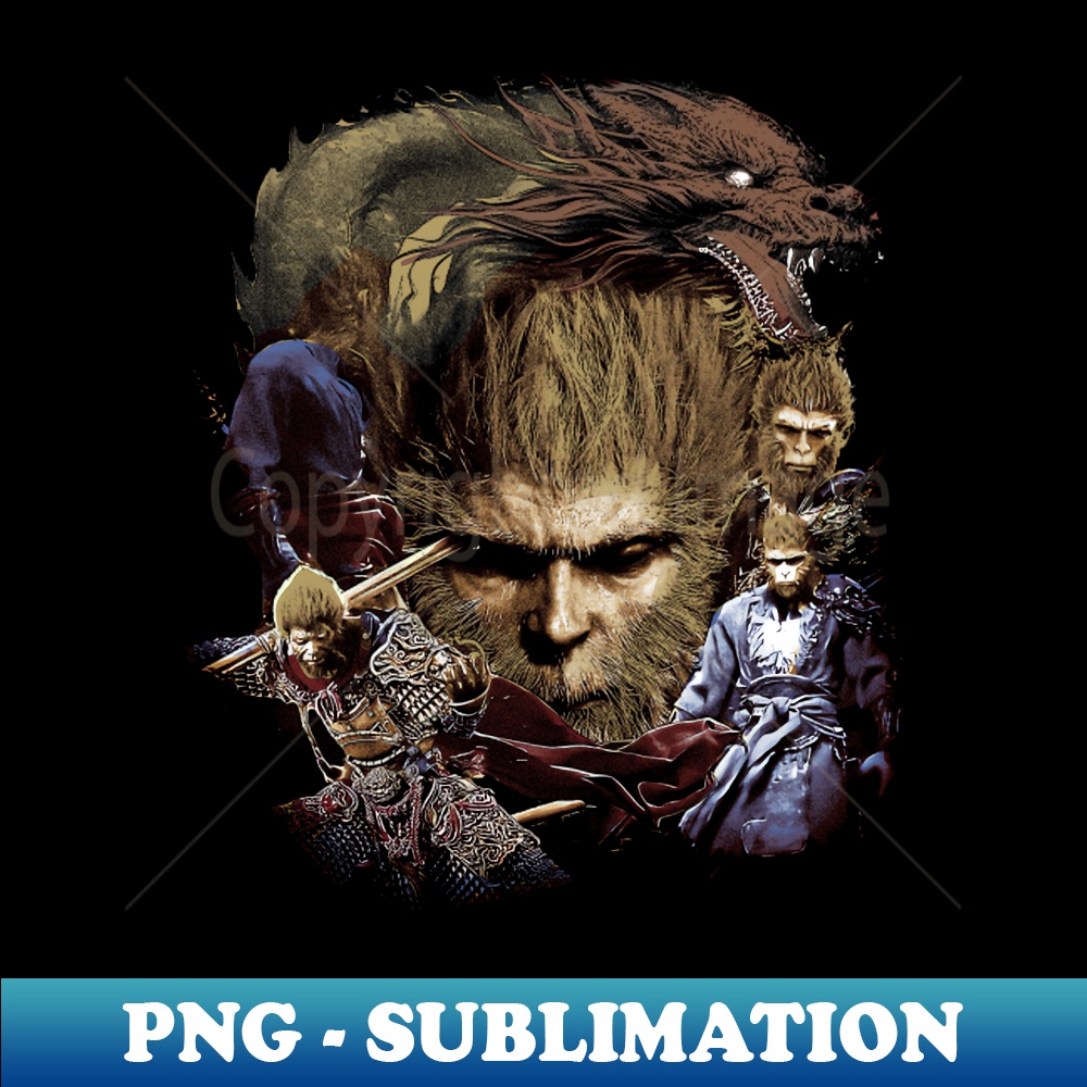 Blakc Myth Wukong vintage bootleg art - Modern Sublimation P | Inspire ...