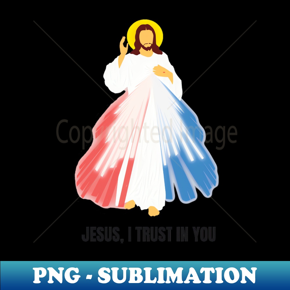 Divine Mercy black - PNG Transparent Sublimation File - Unle | Inspire ...