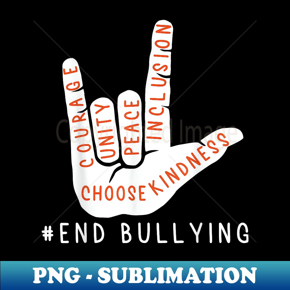 Unity Day Orange 2022 Anti Bullying Love Sign Language - Ele | Inspire Uplift