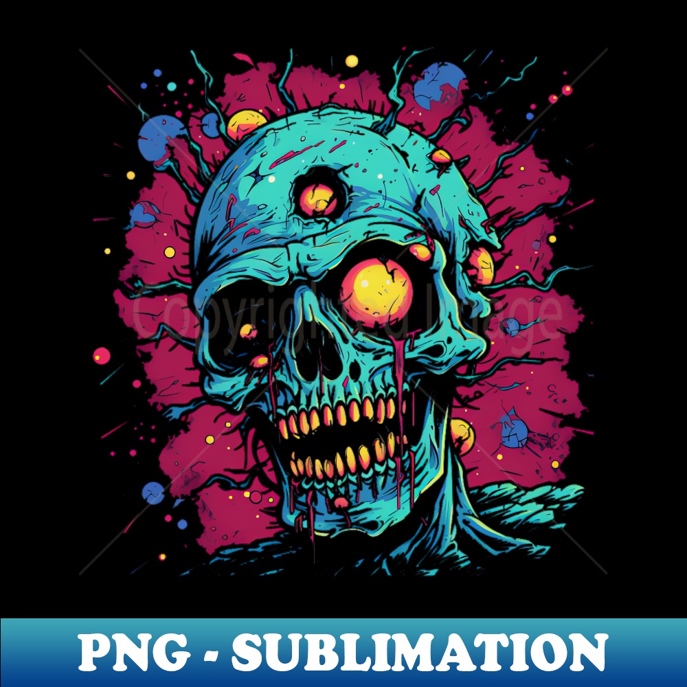 Infected Zombie - PNG Transparent Sublimation File - Revolut | Inspire ...