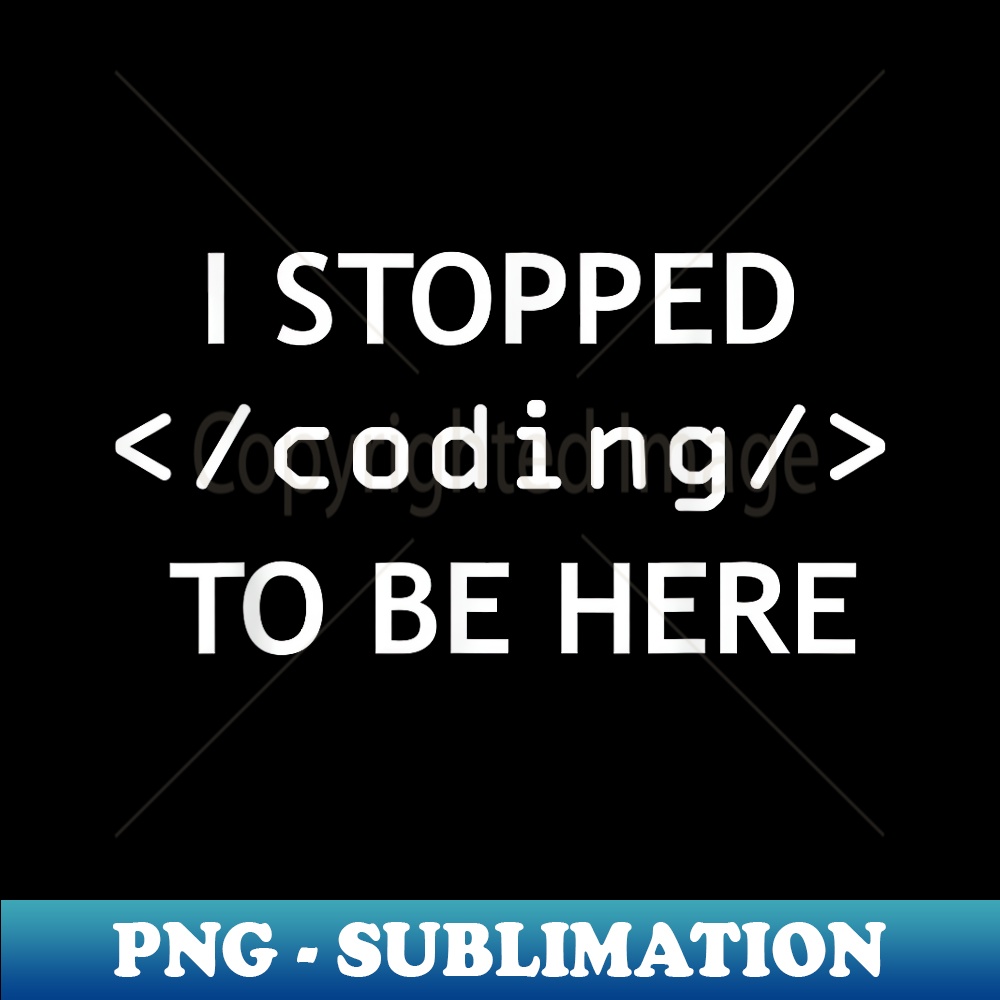 I Stopped Coding To Be Here Programmer Computer Science Nerd | Inspire Uplift