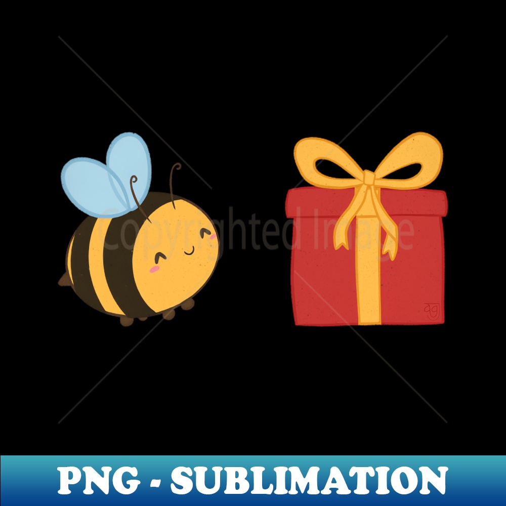 Bee Present - PNG Transparent Sublimation File - Defying the | Inspire ...