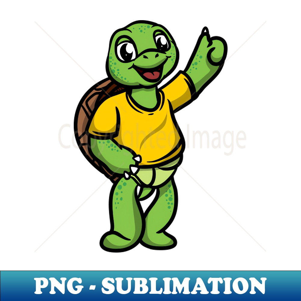 Cute Cartoon Turtle in Clothes - Digital Sublimation Downloa | Inspire ...