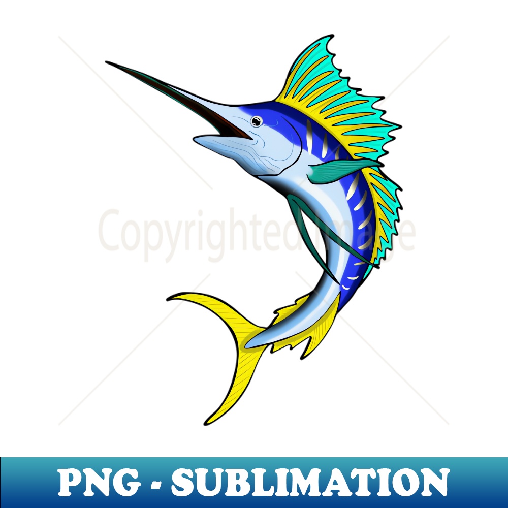 Blue Marlin - Premium PNG Sublimation File - Bold & Eye-catc | Inspire ...