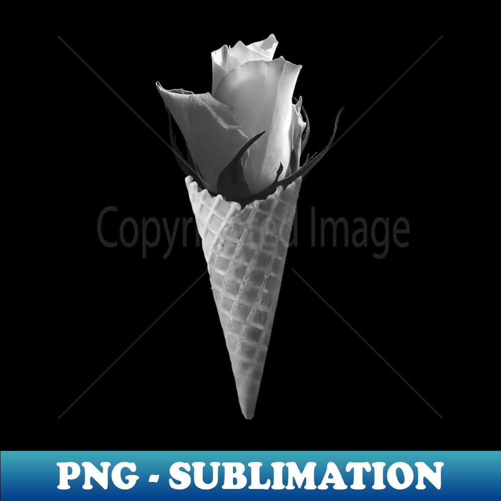 Vanilla Rose Ice-Cream Cone Abstract Flower - Elegant Sublim | Inspire ...