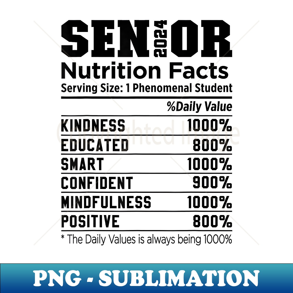 Senior 2024 Nutrition Facts, Kindness, educated, smart - Pre | Inspire ...