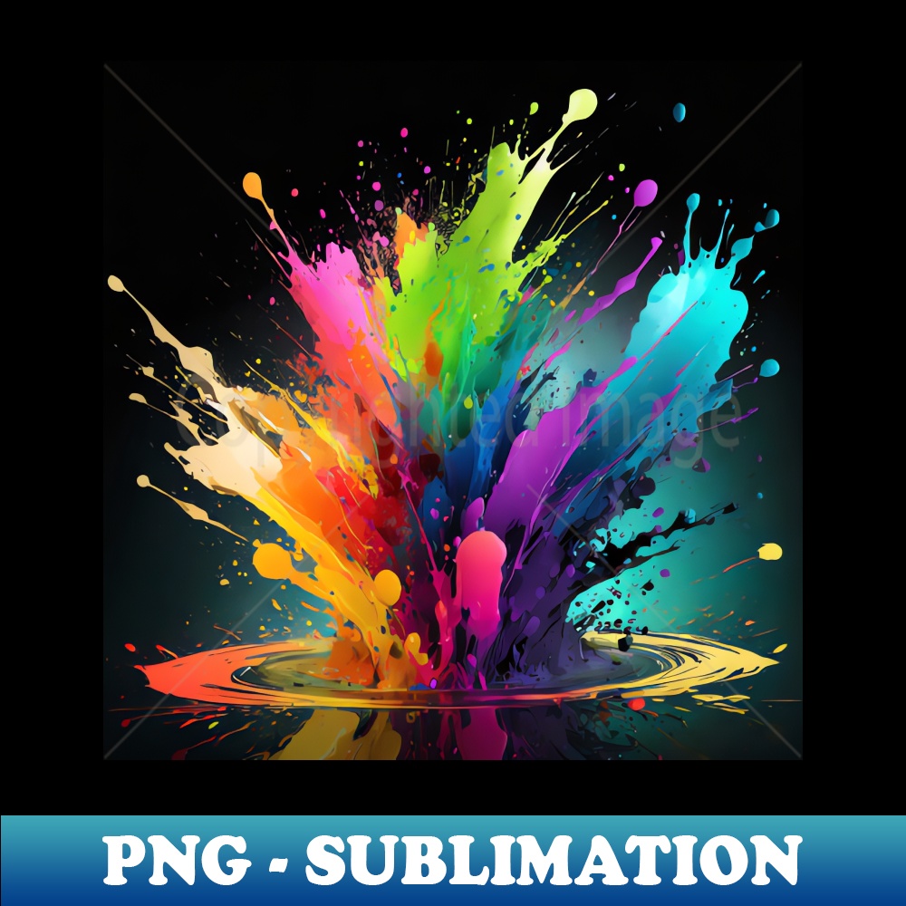 Colorful splash - PNG Transparent Sublimation File - Perfect | Inspire ...