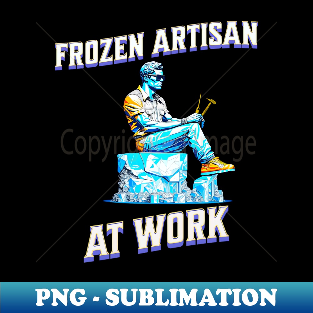 Frozen Artisan At Work Ice Sculpting - PNG Transparent Digi | Inspire ...