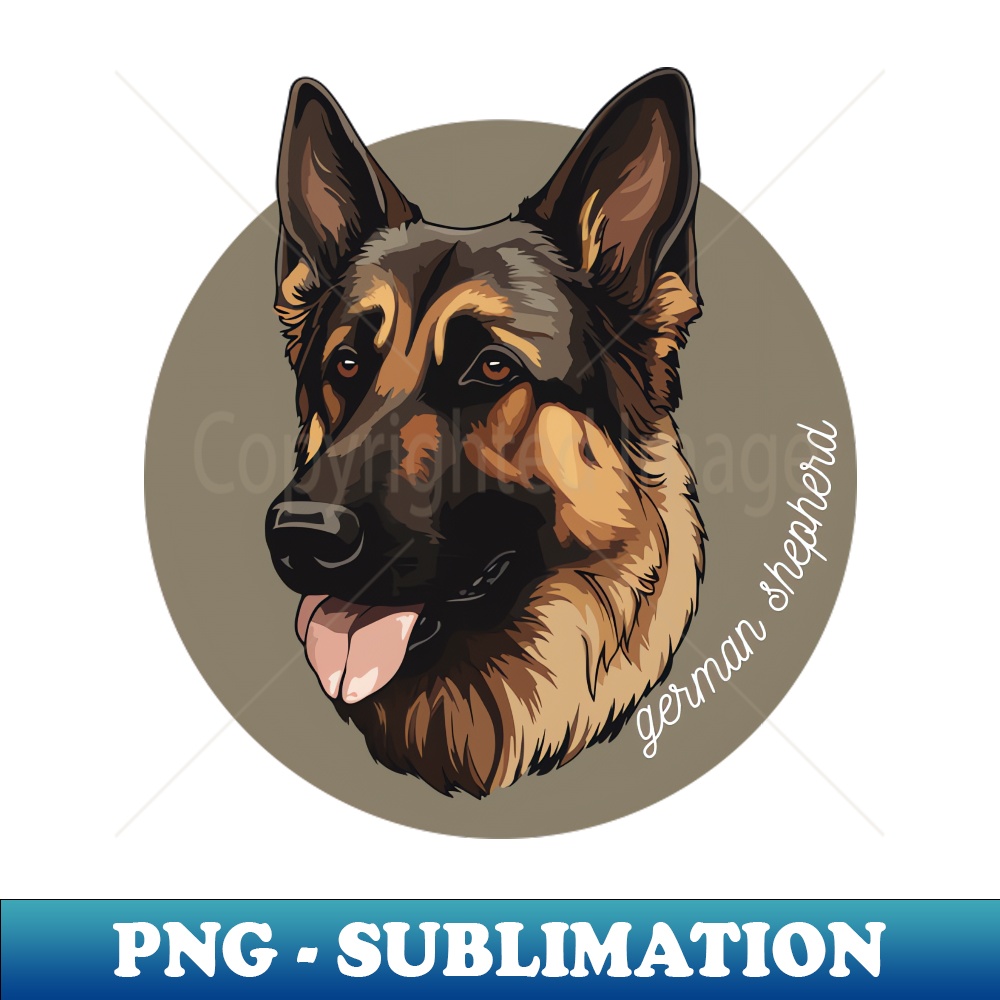German Shepherd Dog Breed Cursive Graphic - Professional Sub | Inspire ...