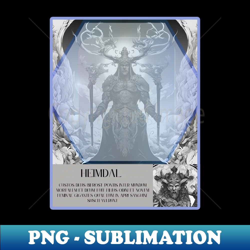 Heimdal Norse Mythology - Digital Sublimation Download File - Inspire Uplift