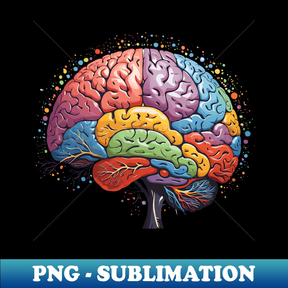 The Colorful Brain Tree - Instant Sublimation Digital Downlo | Inspire ...