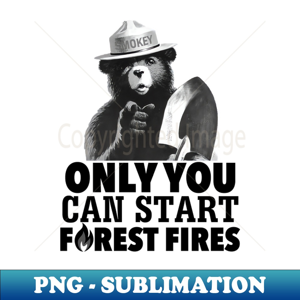 Smokey the Bear Only You Can START Forest Fires black - Vint | Inspire ...