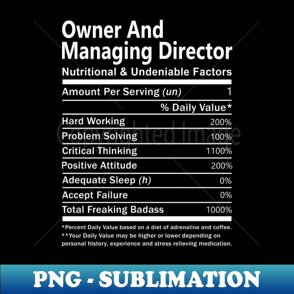 Owner And Managing Director - Nutritional And Undeniable Fac - Inspire ...