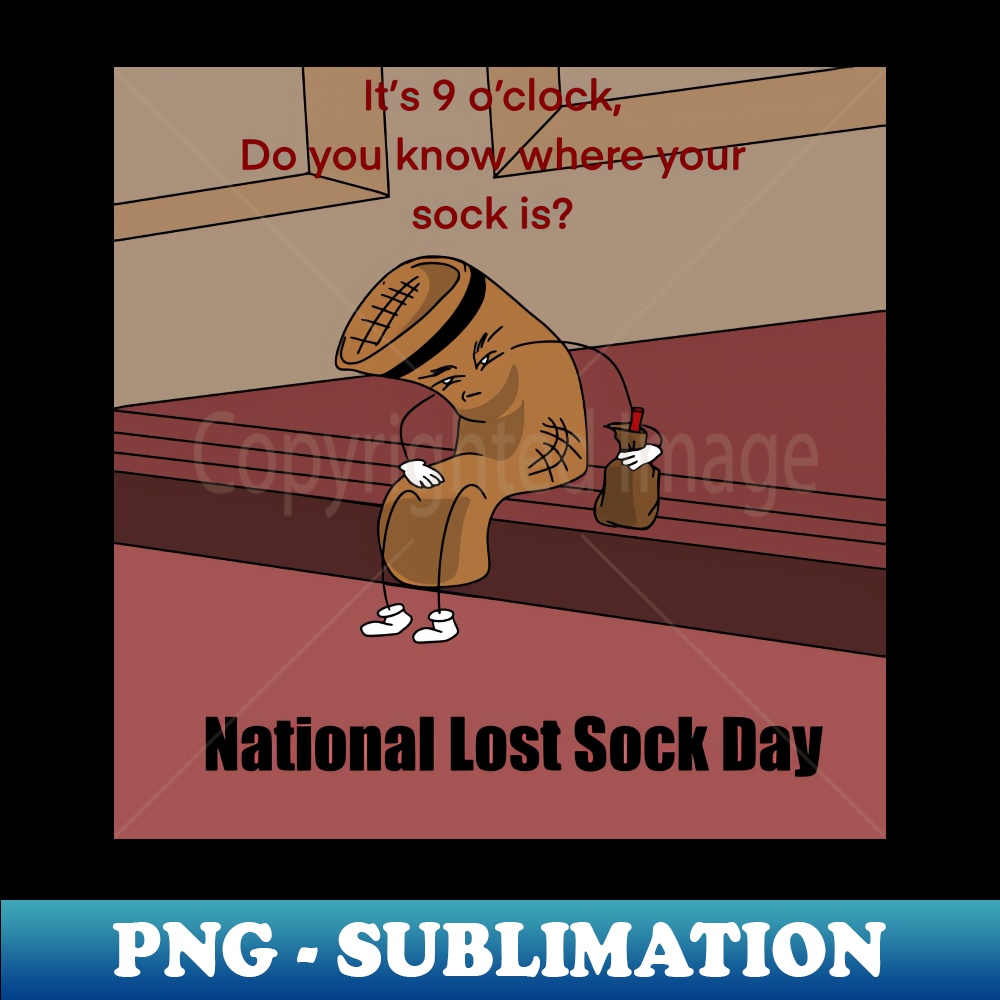 National Lost Sock Memorial Day - Elegant Sublimation PNG Do | Inspire ...