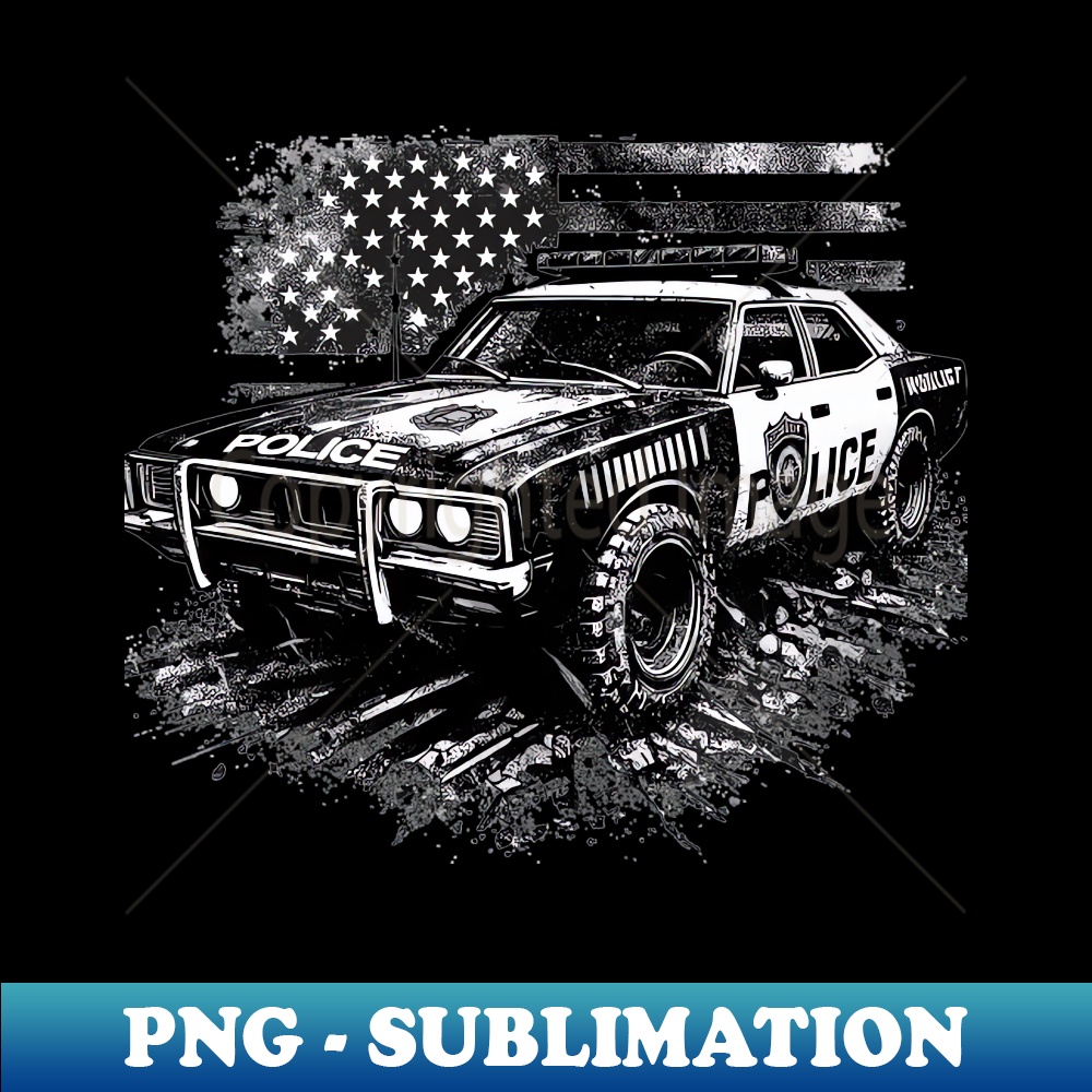 Police Car - PNG Sublimation Digital Download - Stunning Sub - Inspire ...
